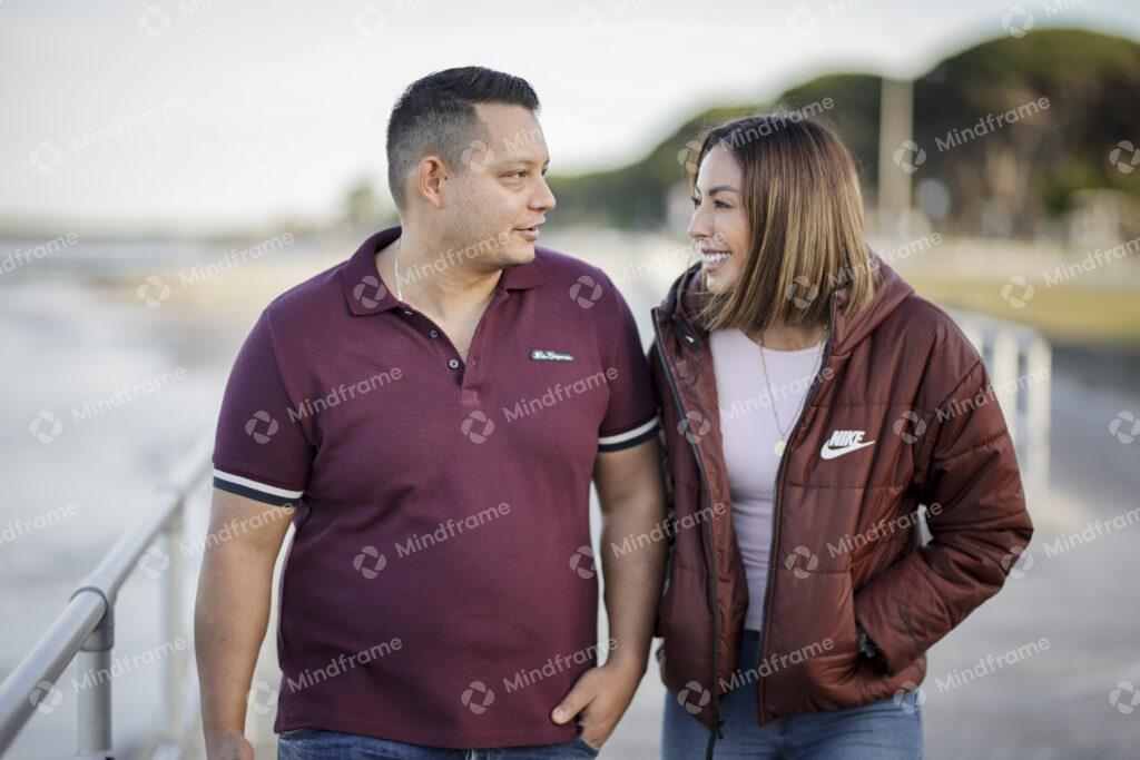 Two people talking and smiling at each other – Mindframe online image ...