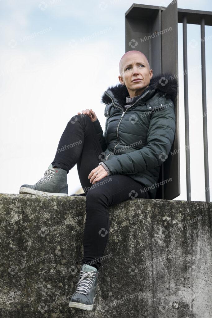 One person sitting, contemplating the future – Mindframe online image ...