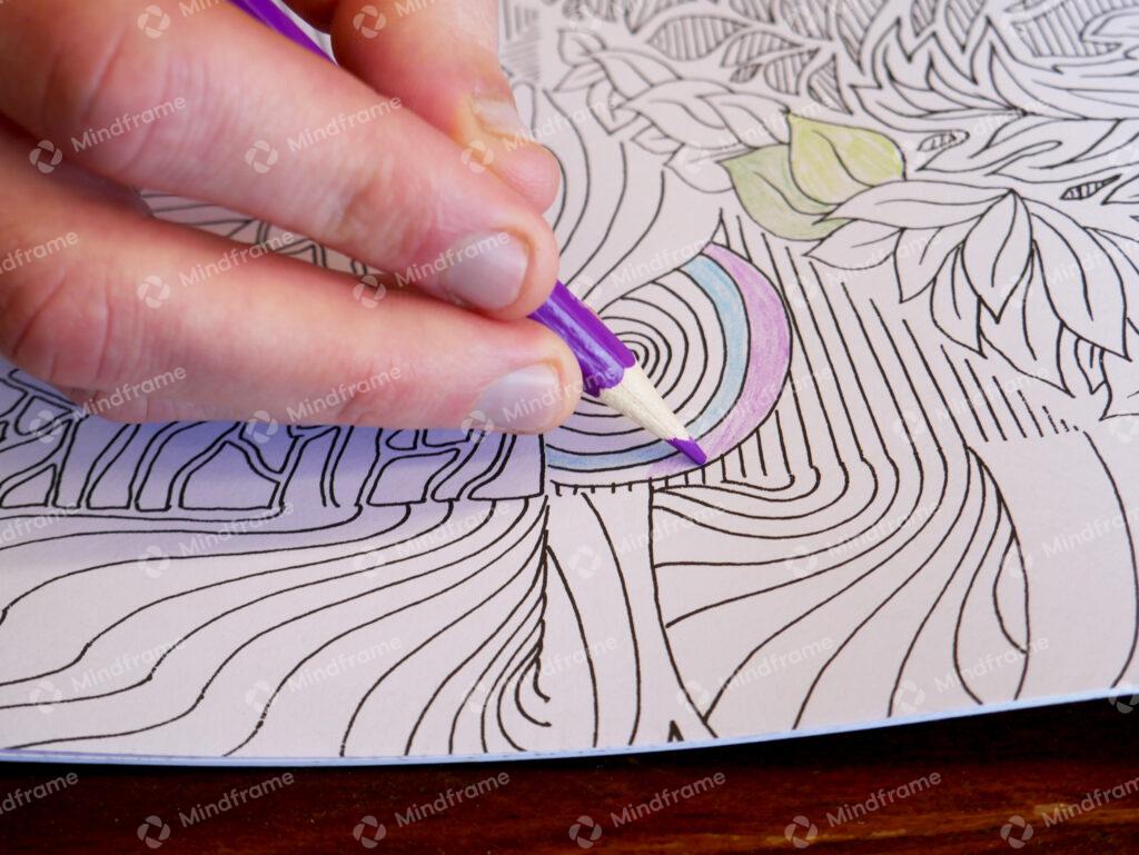 Hand colouring in landscape – Mindframe online image collection